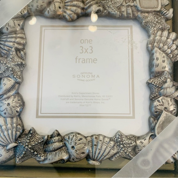 Sonoma | Accents | Sonoma Beach Seashell Themed Picture Frame 3 X 3 New ...